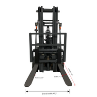 Apollolift A-4004 Electric Forklift Battery Powered 4 Wheel 197" Lifti ...