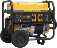 Firman P06701 Portable Generator 6700/8350 Watt 30 Amp 120/240V Recoil ...