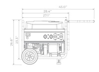 Firman P06701 Portable Generator 6700/8350 Watt 30 Amp 120/240V Recoil ...