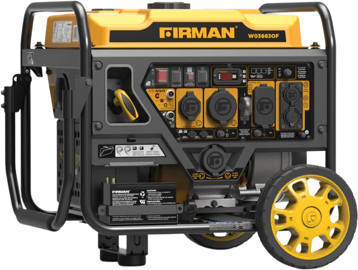 Firman W03663OF Generator 3650W/4200W 50 Amp Electric Start With CO Al ...