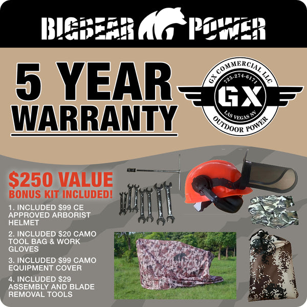 BigBear Power BBC72 Tornadic Wood Chipper 7" 34 HP V-Twin Engine Gas P ...