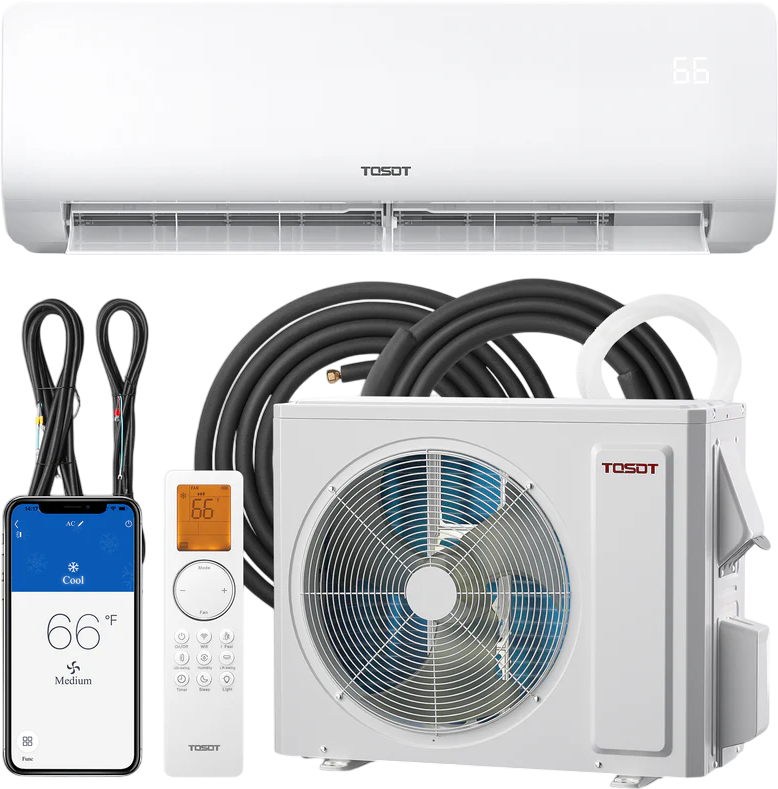 Tosot Mini-Split Air Conditioner with Heat Pump WiFi 18,000 BTU Cosmo ...