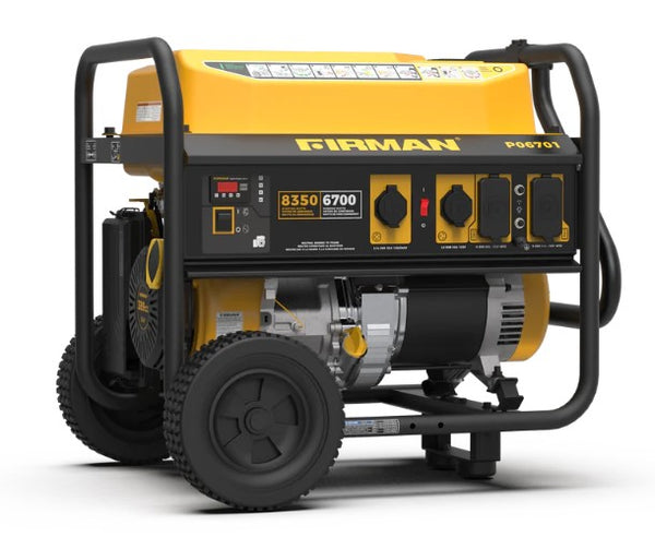 Firman P06701 Portable Generator 6700/8350 Watt 30 Amp 120/240V Recoil ...