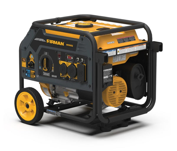 Firman H03652 Portable Generator 3650/4550 Watt 30 Amp 120V Dual Fuel ...