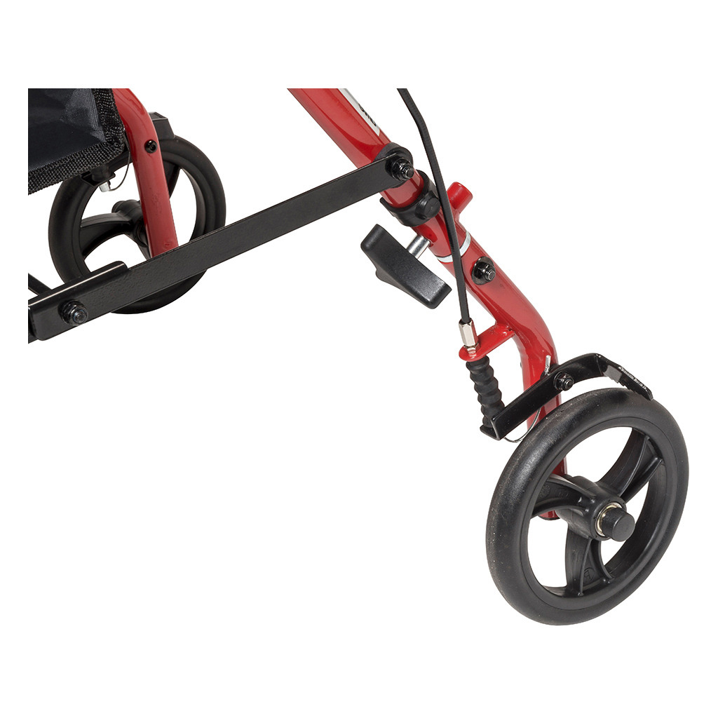 Drive Medical R800KD-RD Steel Rollator Walker 6" Wheels Red New ...