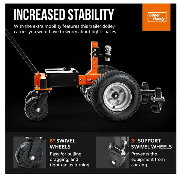 Super Handy GUO094 Electric Self-Propelled Trailer Dolly 7500 LBS Max ...