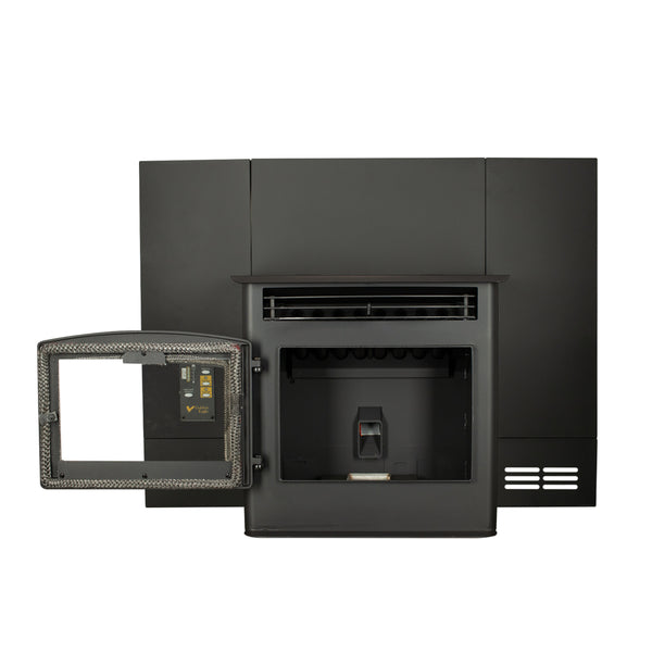 US Stove 5040I Pellet Stove Insert with Surround 1,800 sq. ft. 40,000 ...