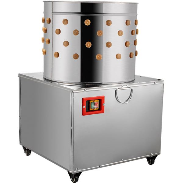 Vevor Chicken Plucker 20" Stainless Steel Drum With 106 Soft Fingers 1 ...