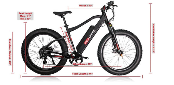 Revi Bikes Predator Mountain E-Bike Lithium Ion 48V 13AH 500W 50 Mile ...