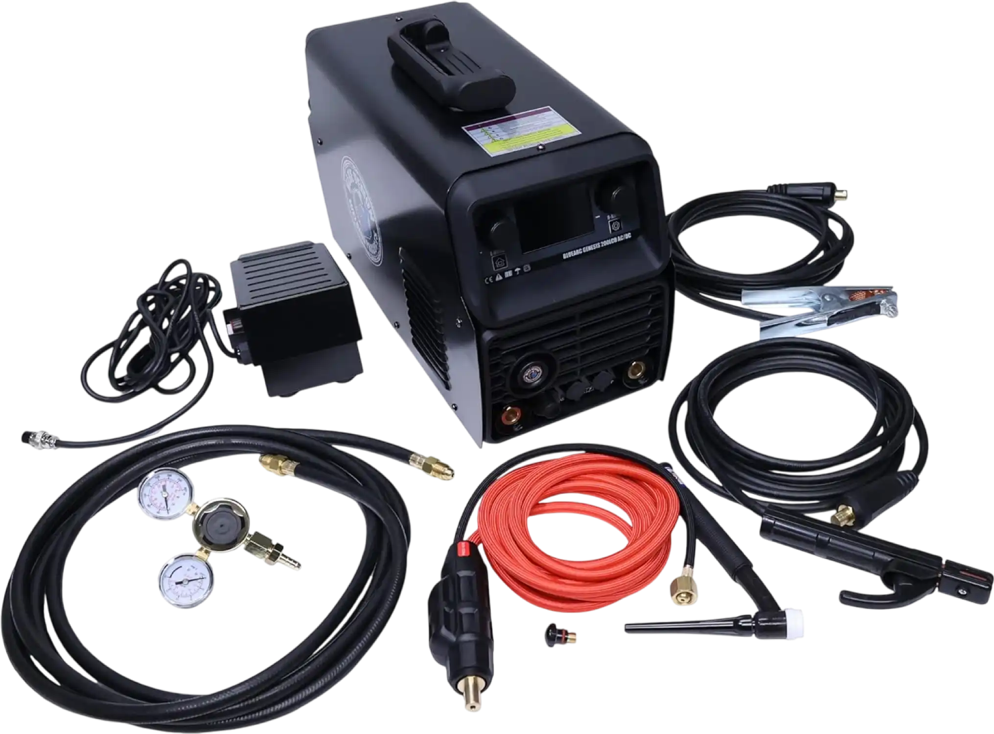 Blue Demon Bluearc Genesis Welder 200A AC/DC TIG/Stick Inverter LCD Sc ...