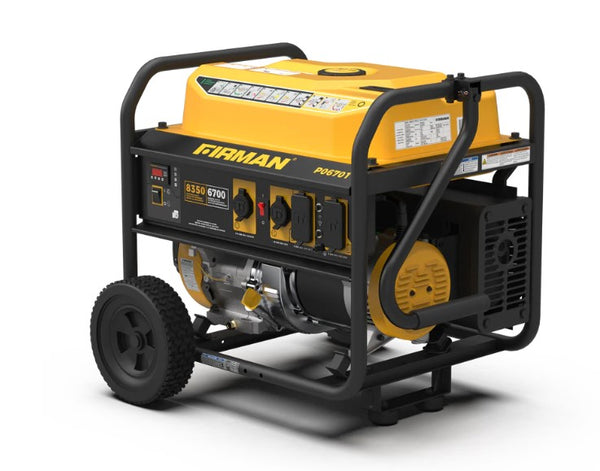 Firman P06701 Portable Generator 6700/8350 Watt 30 Amp 120/240V Recoil ...