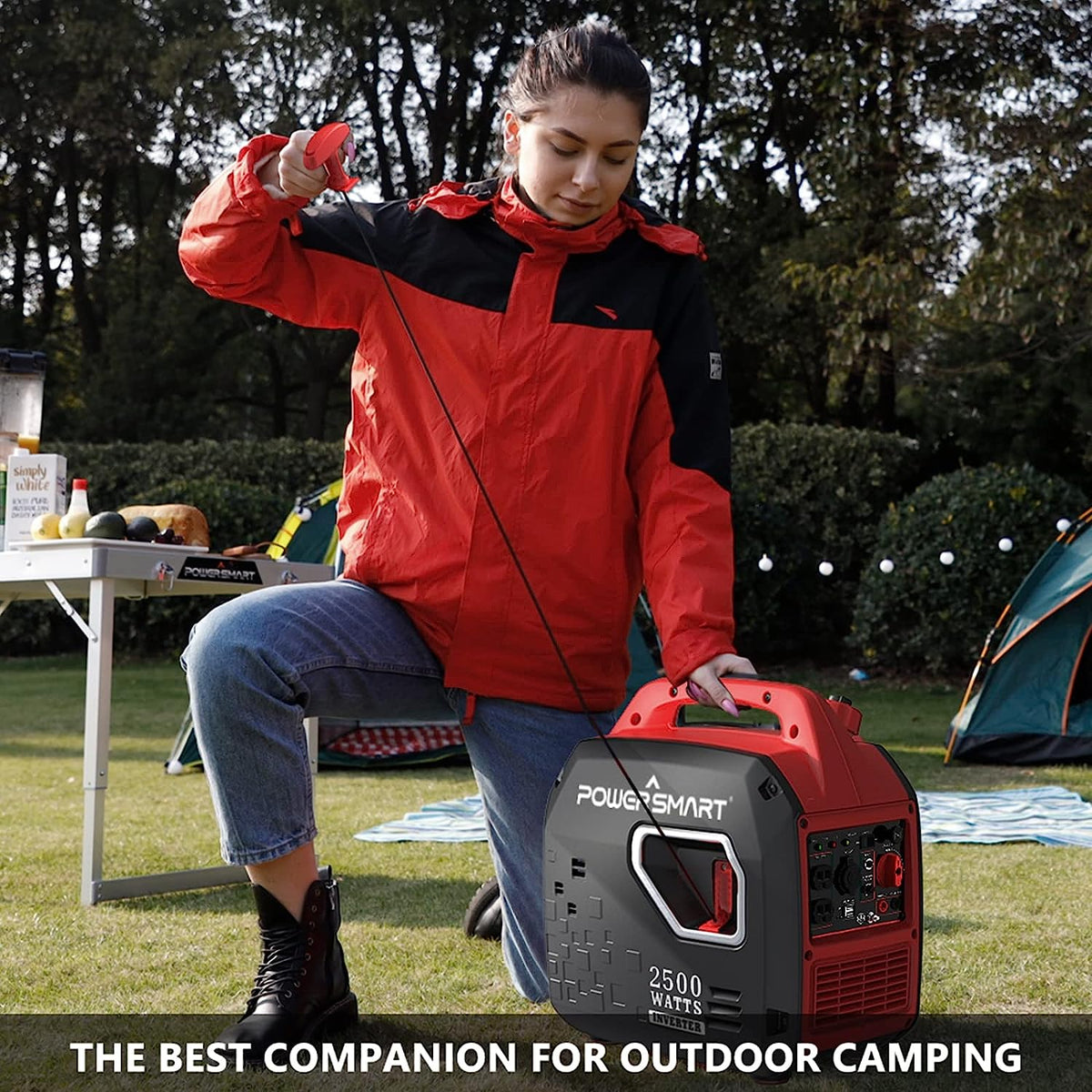 Powersmart PS5020W Inverter Generator 1900/2500W Gas 4 Stroke Recoil S ...