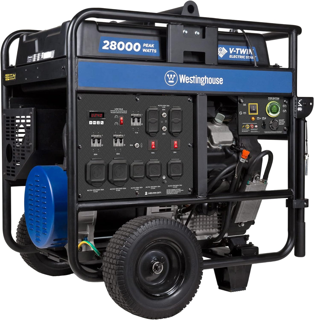 Westinghouse WGen20000c 20000W/28000W Generator Low THD 50 Amp Remote ...