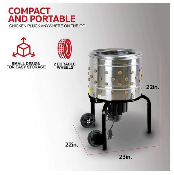 Super Handy 120V Corded Electric Chicken Plucker New – FactoryPure