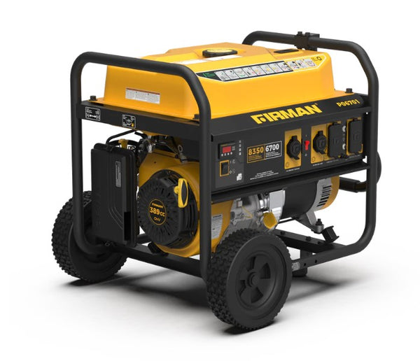Firman P06701 Portable Generator 6700/8350 Watt 30 Amp 120/240V Recoil ...