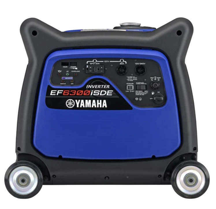 Yamaha EF6300ISDE 5500W/6300W 120/240V Electric Start Gas Inverter Gen ...