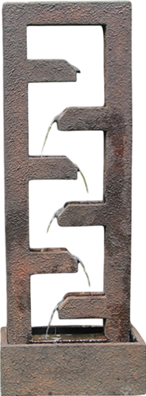 Exaco Cascade Fountain 71" Tall GRC Outdoor Water Feature D160 New ...