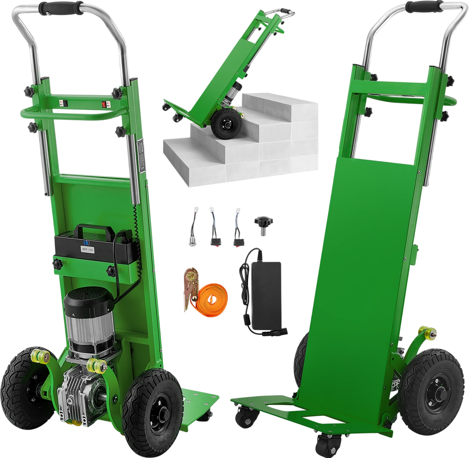 Vevor Dolly 880 Lbs Electric Stair Climbing System 500W Dual Speed and ...