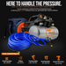 Super Handy GUO078 Portable Electric Air Compressor Cordless With Digi ...