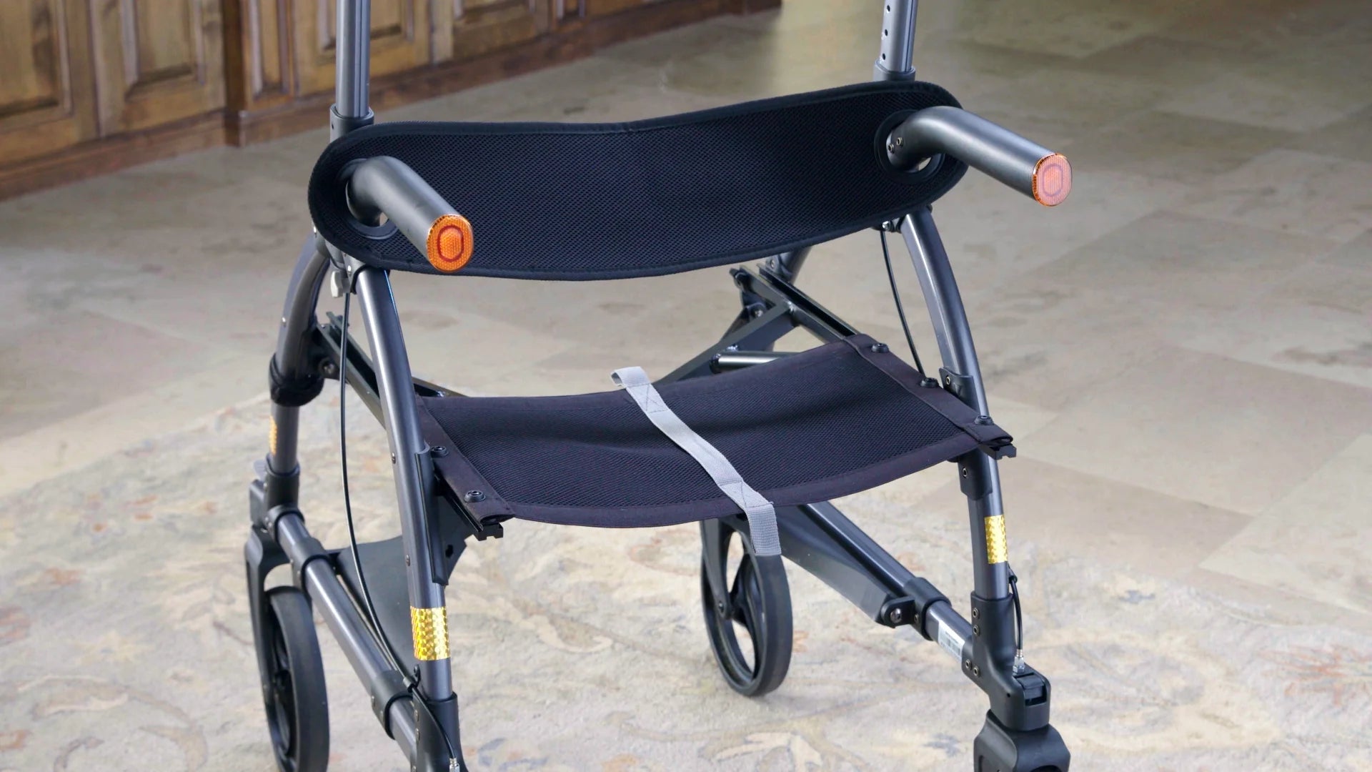 Journey UPWalker Original Backsaver Standard Rollator Walker with 4 Wh ...