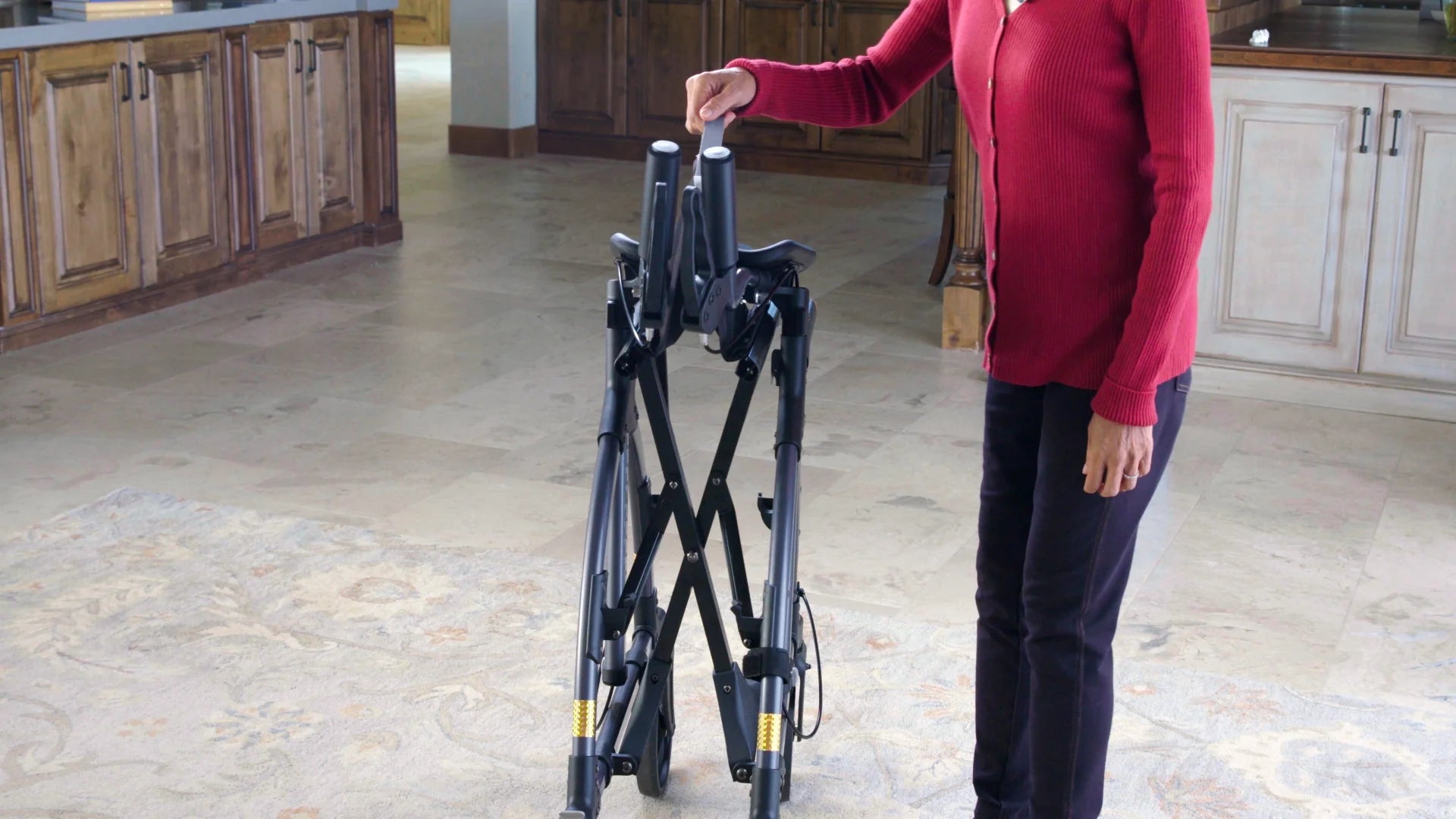 Journey UPWalker Original Backsaver Standard Rollator Walker with 4 Wh ...