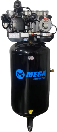 Mega Compressor MP-6580V2 Air Compressor 2 Stage 80 Gallon 5 HP 175 PS ...