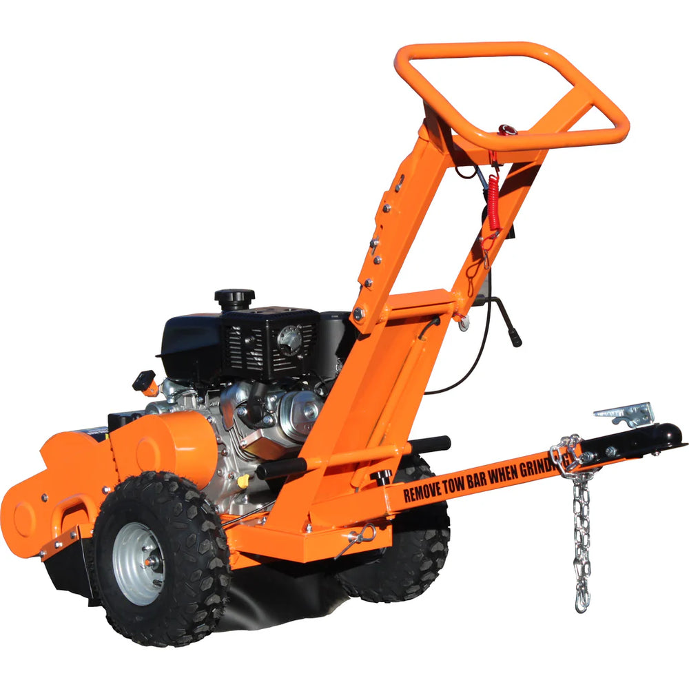 Power King Stump Grinder 14 HP Kohler Command Pro Electric Start Green ...