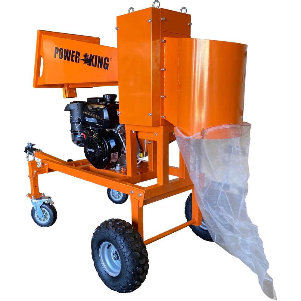 Power King Wood Branch Logger 5" with 14 HP Kohler CH440 Engine Electr ...