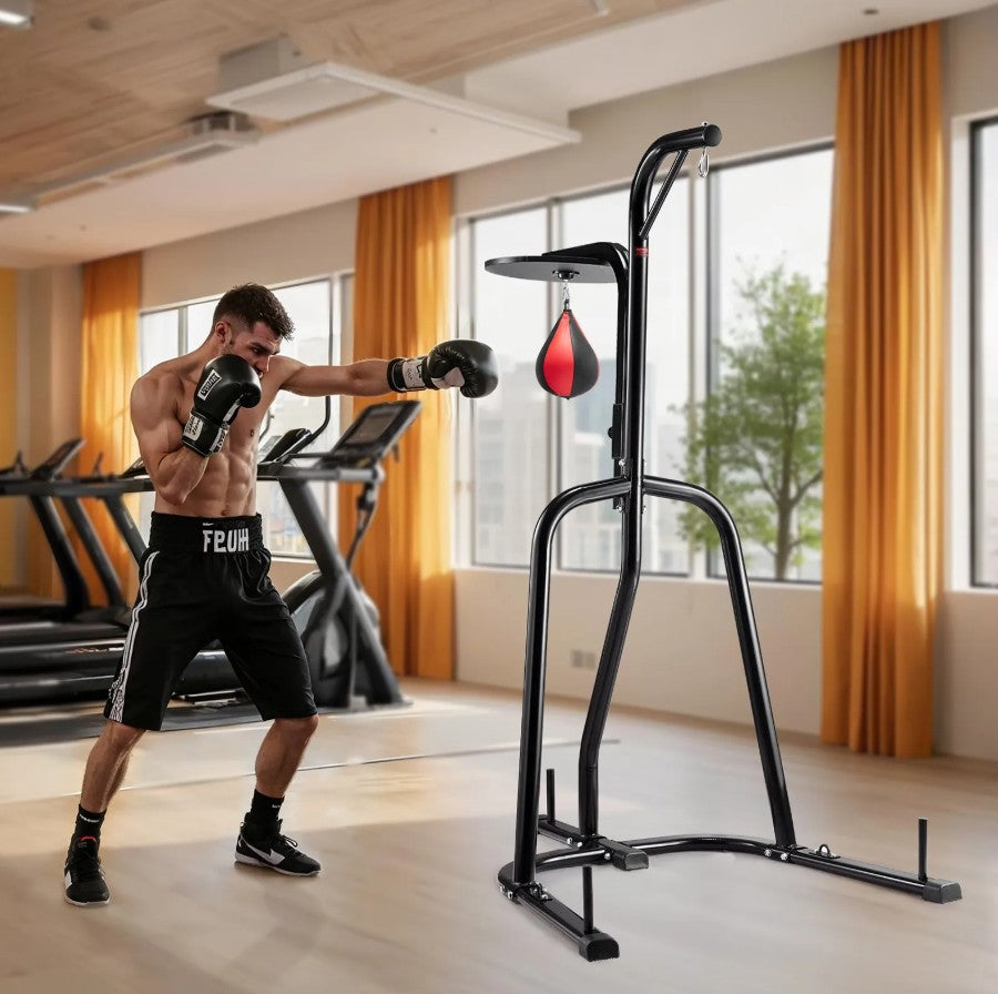 Vevor 2-in-1 Heavy Duty Punching Bag Stand Adjustable Steel Frame New ...