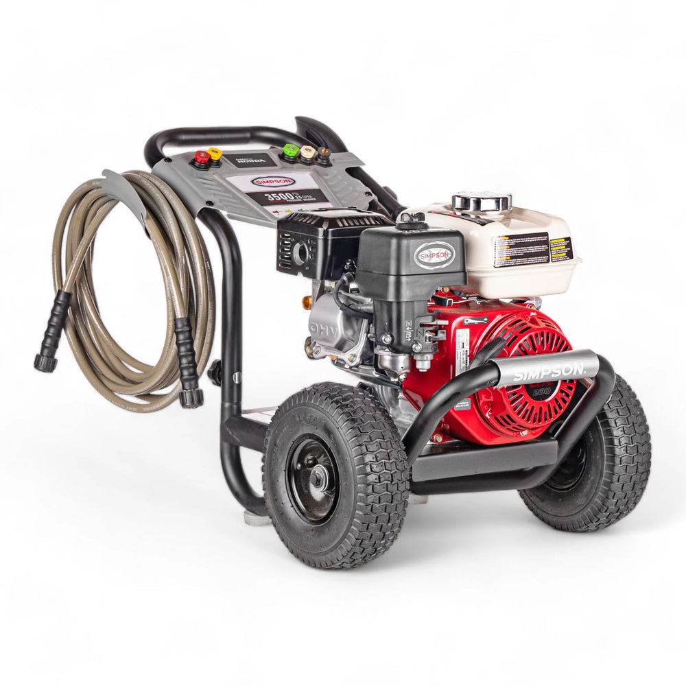 Simpson PS61014 Gas Pressure Washer 3500 PSI 2.5 GPM with Honda GX200 ...