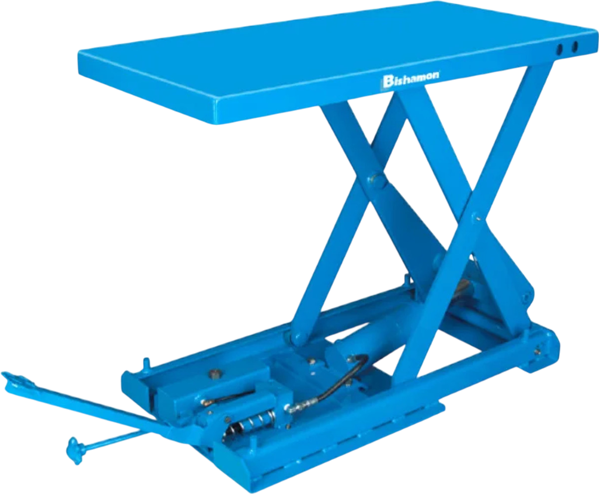 Bishamon X-30SE Lift Table 20" x 40" Electric-Hydraulic Double Scissor ...