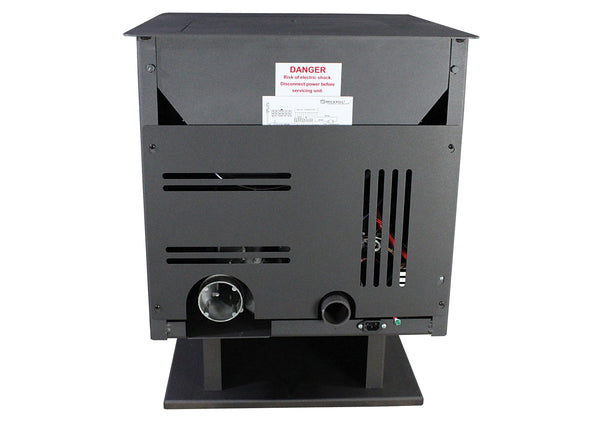 Breckwell SP22 Maverick Pellet Stove with Pedestal 1500 Sq. Ft 40,000 ...