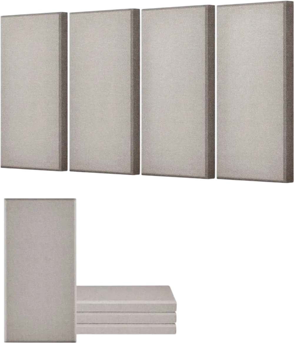Vevor Acoustic Panels 4-Pc 2" Self-Adhesive Fiberglass Sound Absorbing ...