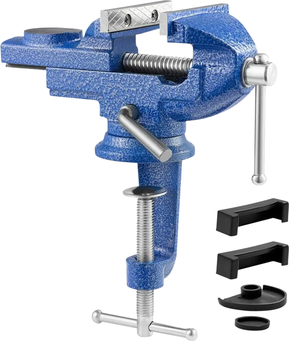 Vevor Bench Vise 3" Portable Workbench Vice with 360° Swivel Base New ...