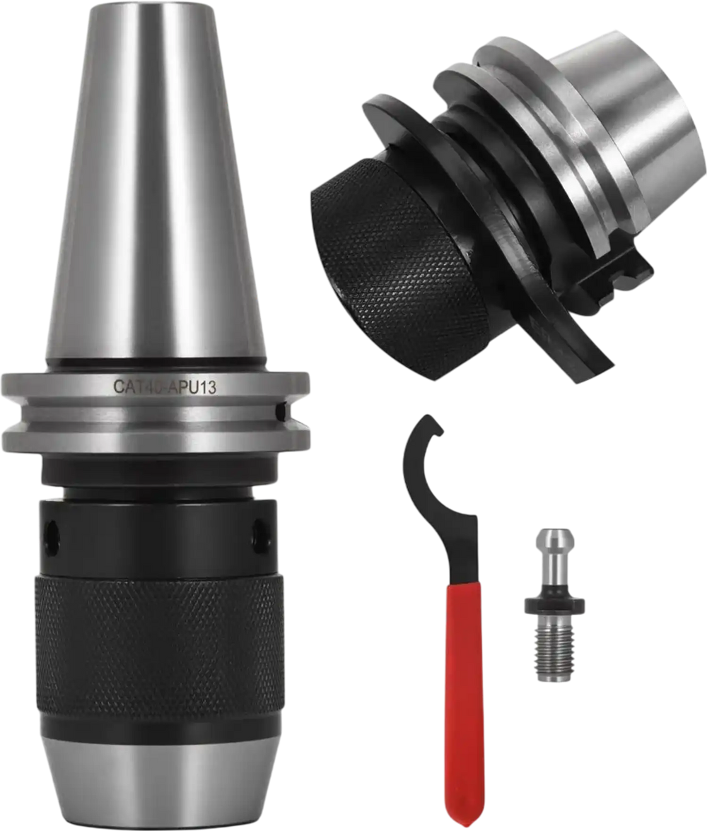 Vevor Drill Chuck CAT40 Keyless 1/2" Integrated Collet Chuck New ...
