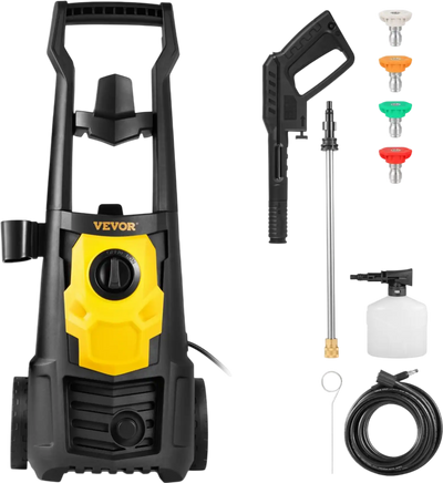 Vevor Pressure Washer Electric 2000 PSI 1.76 GPM Portable Power Washer ...