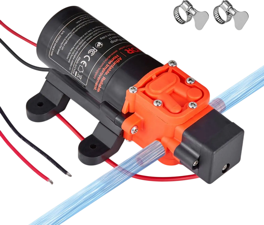 Vevor Water Pressure Pump 12V DC 1.2 GPM Self-Priming Diaphragm Pump N ...