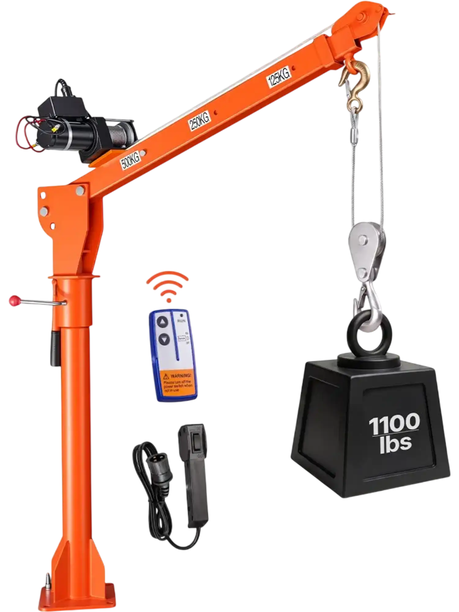 Vevor Truck Crane Electric Pickup Bed Jib 1100 lbs New – FactoryPure