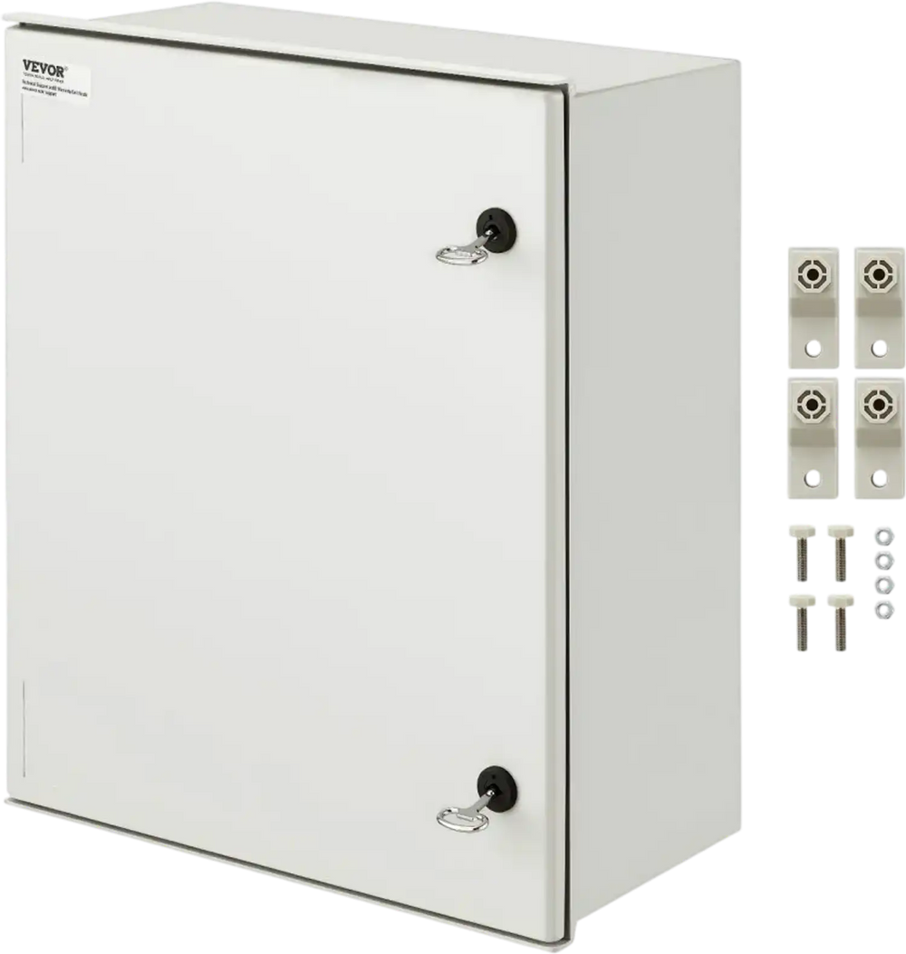 Vevor Electrical Enclosure NEMA 4X Fiberglass Junction Box 20 x 16 x 8 ...