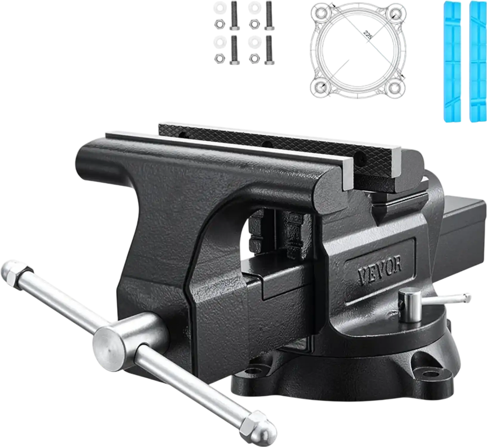 Vevor Bench Vise Heavy Duty 10" Multi-Purpose Ductile Iron with Anvil ...