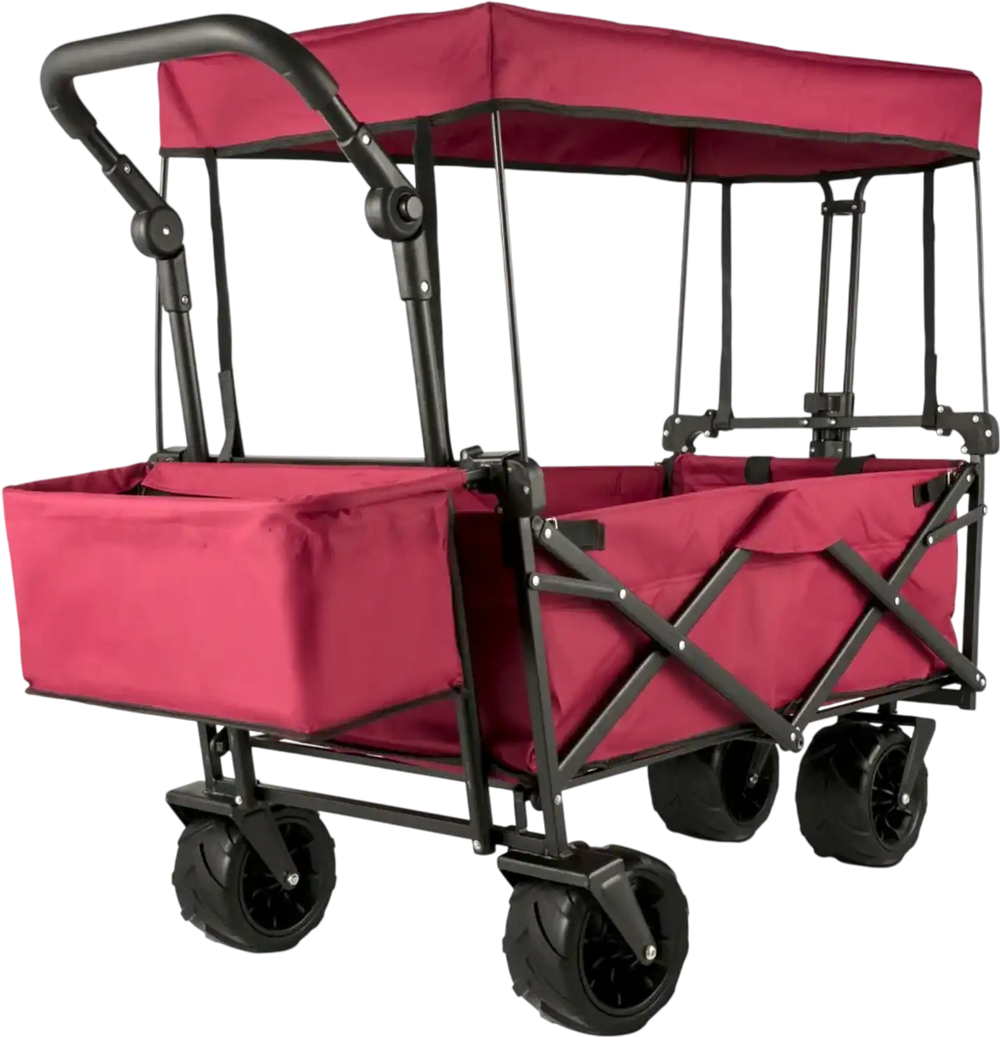 Vevor Folding Wagon Extra Large Collapsible Garden Cart with Removable ...