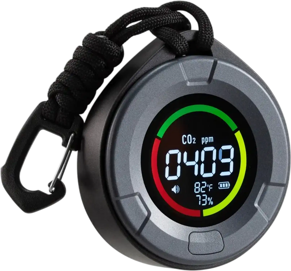 Vevor Carbon Dioxide Monitor Portable CO2 Detector with Temperature an ...