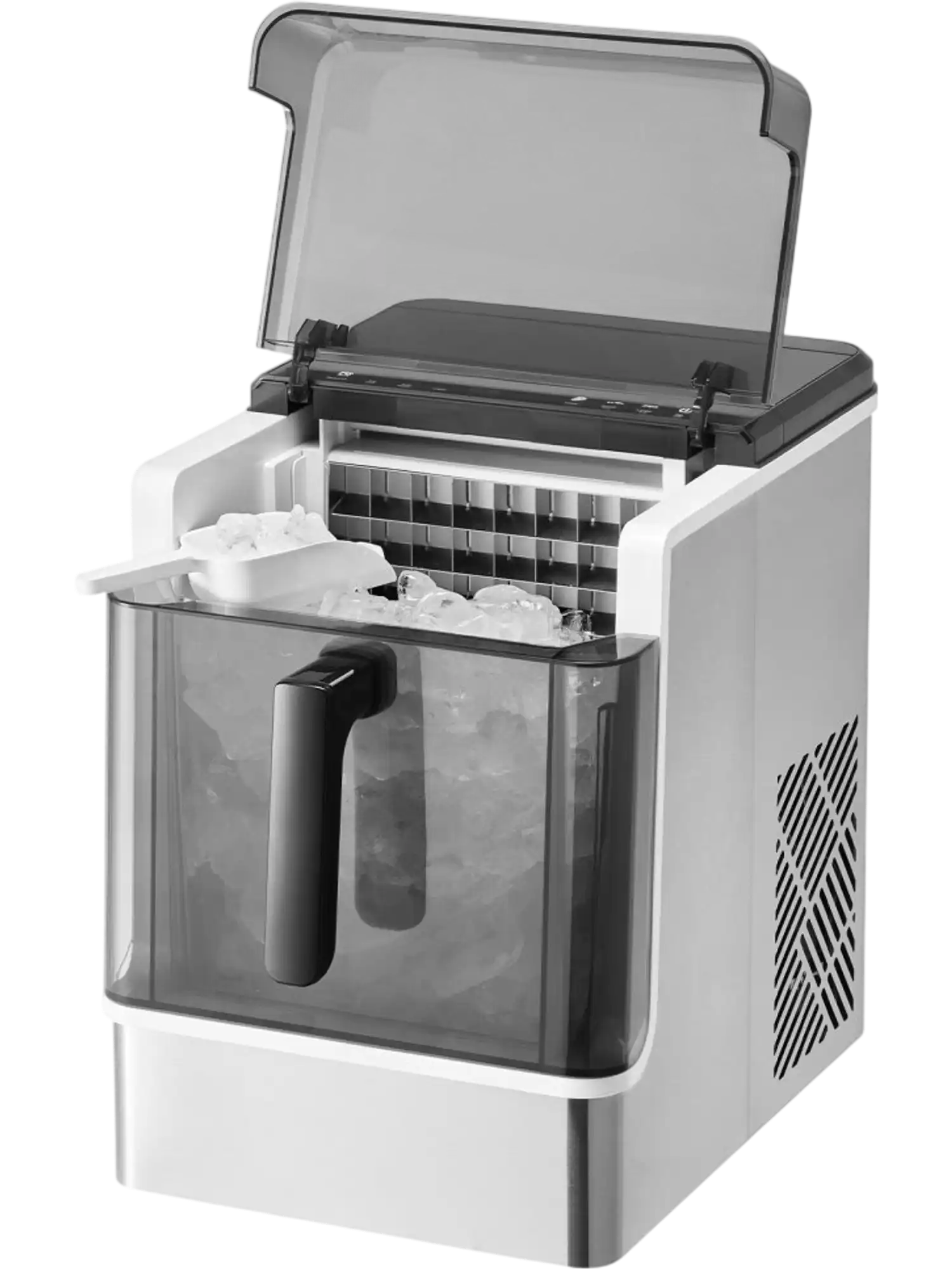 Vevor Ice Maker Countertop Portable Self-Cleaning 50 lbs/Day 3-Size Cu ...