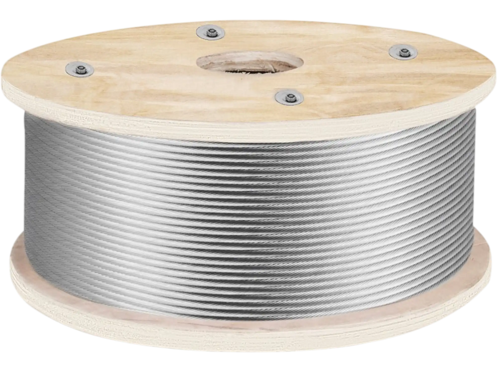 Vevor Steel Wire Rope 500' x 3/16" T316 Stainless Steel Cable New ...