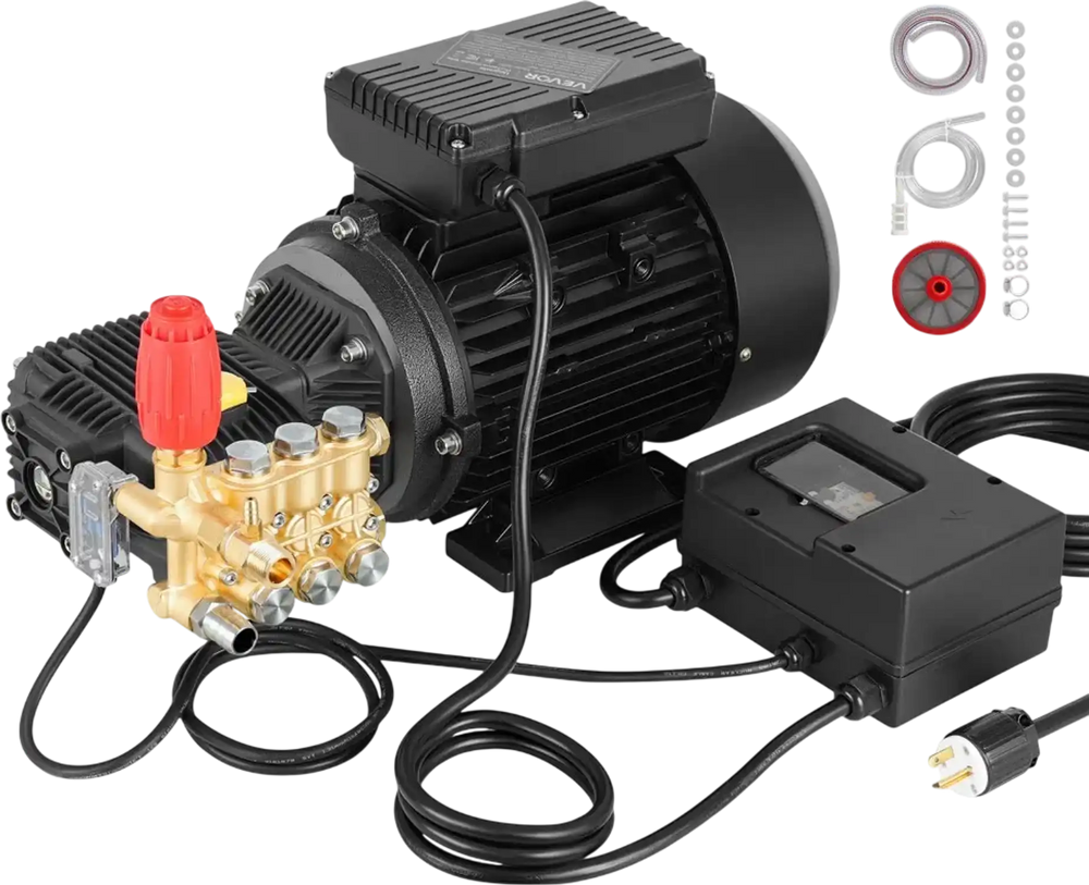 Vevor Pressure Washer Pump Kit Electric 1950 PSI 3.2 GPM Triplex with ...