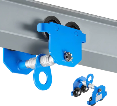 Vevor Manual Trolley 2200 lbs 1 Ton Push Beam Trolley for Straight and ...