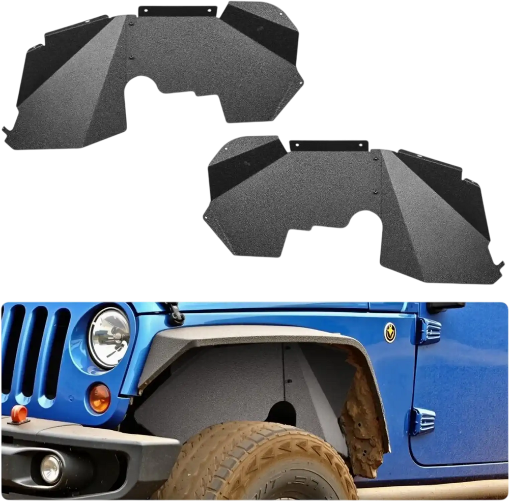 Vevor Fender Liner Front Inner Fender Liner for 2007-2018 Jeep Wrangle ...