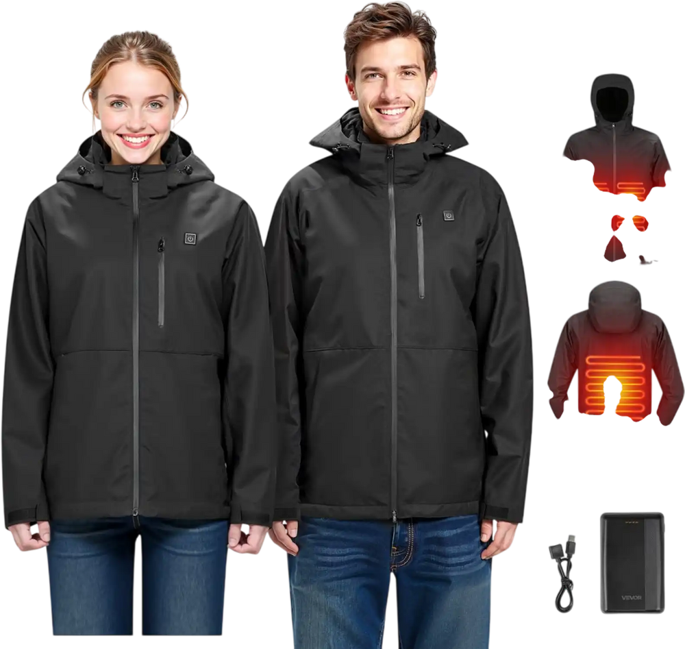 Vevor Heated Jacket Women's Soft Shell Electric Heating Coat M New ...