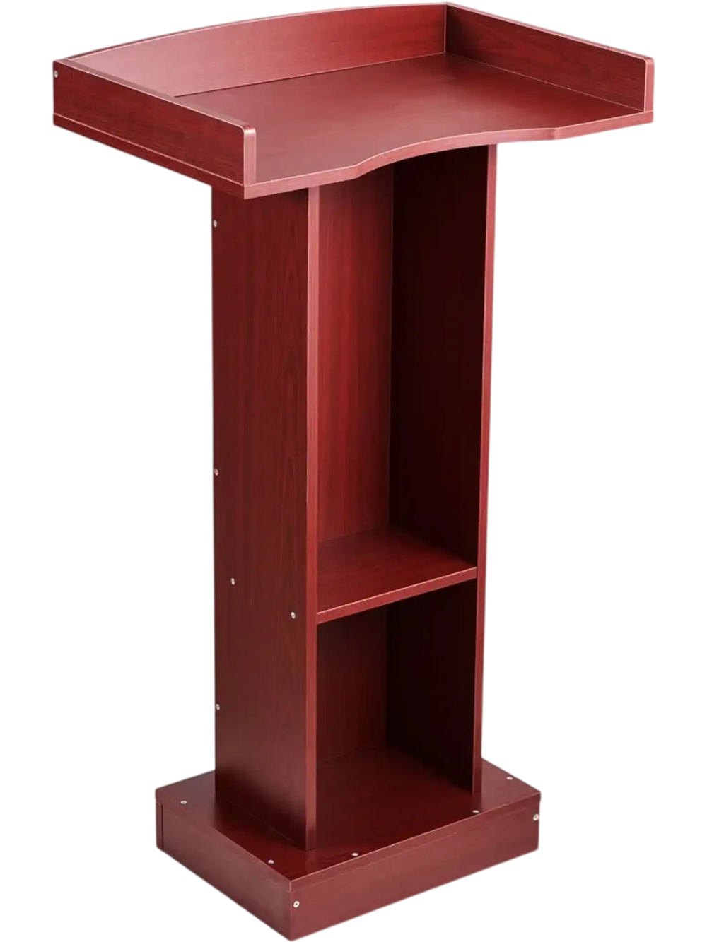 Vevor Podium Stand 41" Wooden Lectern with Storage Shelf New – FactoryPure