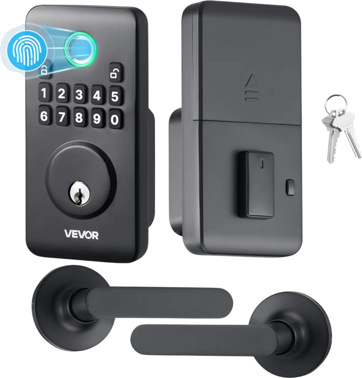 Vevor Fingerprint Door Lock Set Electronic Biometric Deadbolt Keyless ...